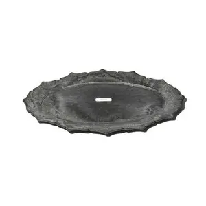 PUEBCO Decoration Tray Grey Oval