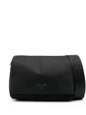 Emporio Armani Logo-plaque Shoulder Bag - Black