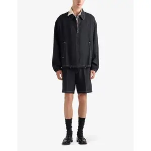 Prada Tailored Linen Bermuda Shorts