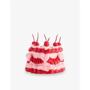 INTRONA Heart Cake Small Wax Candle 2450g - Pink And Red