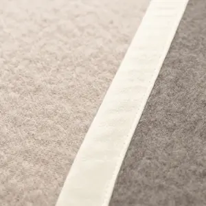 ANNE DE SOLENE Frima Virgin Wool Bed Blanket, Queen - Grège