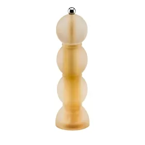 ADDISON ROSS Frosty Bobbin Salt Or Pepper Mill Grinder - Amber