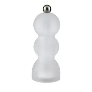 ADDISON ROSS Frosty Bobbin Salt Or Pepper Mill Grinder - Clear