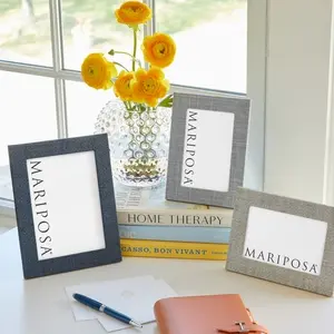 MARIPOSA Faux Grasscloth Frame, 5 X 7