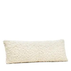 BOLL & BRANCH Cozy Boucle Decorative Lumbar Pillow With Insert Cream