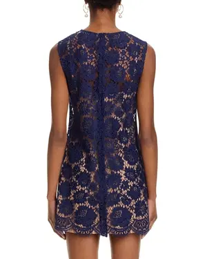 SELF-PORTRAIT Fine Lace Mini Dress Exclusive