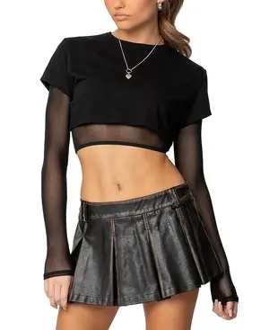 EDIKTED Rella Layered Long Sleeve T-shirt