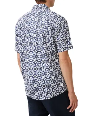 Rodd & Gunn Palliser Bay Regular Fit Short Sleeve Linen Shirt