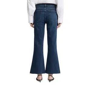 7 For All Mankind Dojo Mid-rise Cropped Flare Jeans
