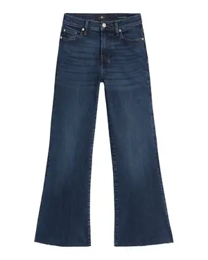 7 For All Mankind Dojo Mid-rise Cropped Flare Jeans