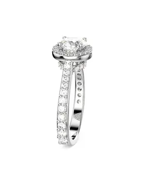 SWAROVSKI Una Crystal Halo Ring - Silver