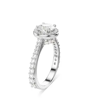 SWAROVSKI Una Crystal Halo Ring - Silver