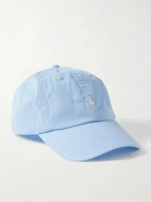 Polo Ralph Lauren Embroidered Cotton-twill Baseball Cap - Blue