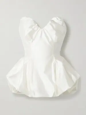 VIVIENNE WESTWOOD Raven Strapless Gathered Bustier Top - Neutrals