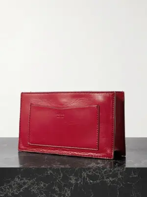 METIER Ease 22 Leather Clutch - Red