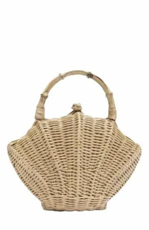 JELAVU Shelly Rattan Crossbody Bag