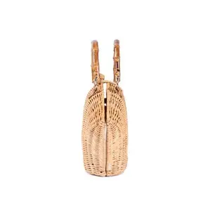JELAVU Shelly Rattan Crossbody Bag