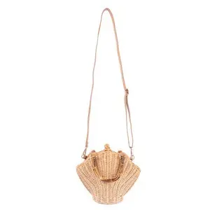 JELAVU Shelly Rattan Crossbody Bag