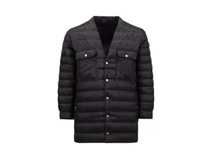 Rick Owens X Moncler Woven Outershirt - Black
