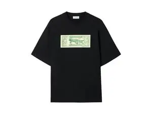 Off-White Banknote Arrow Ska Short Sleeve Tee Shirt - Black/ca