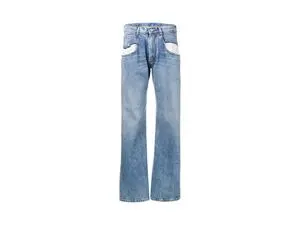 MAISON MARGIELA 5-pocket Wide-leg Denim Pants - Blue