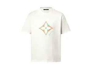 LOUIS VUITTON Monogram Flower 3d Gradient Print T-shirt