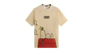 Kith X Peanuts Sleeping Doghouse Comic Vintage Tee Shirt