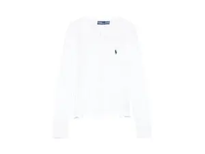 Polo Ralph Lauren Long Sleeve Polo Shirt Cardigan - White