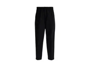 JIL SANDER Tapered Gabardine Trousers - Black