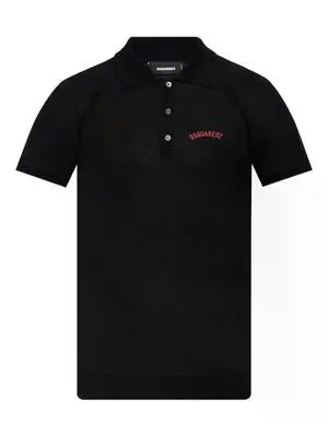 Dsquared2 Logo Polo Shirt - Black