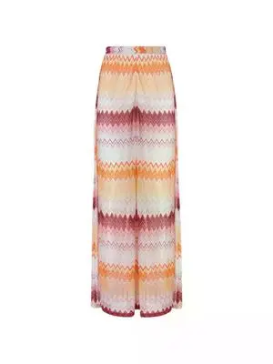 Missoni Missoni Zigzag-Pattern Trousers Pink