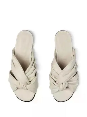 SCAROSSO Bebe Slides - Neutrals