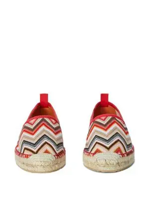 Missoni Zigzag-pattern Espadrilles - Red
