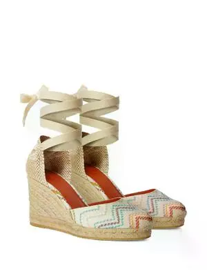 Missoni Zigzag-pattern Espadrilles - White