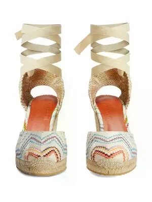 Missoni Zigzag-pattern Espadrilles - White
