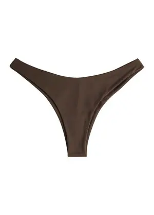 AWAY THAT DAY Lido Undici High Waist Bikini Bottom - Chocolate