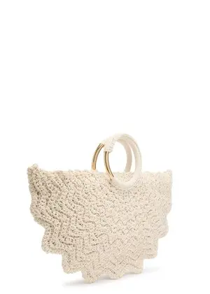 Chloé Paravent Logo Raffia Tote - Ivory