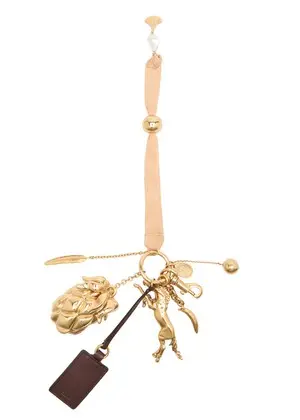 Chloé Pineapple Charm Keyring - Gold