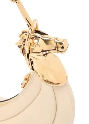 Chloé Chain Horse Shoulder Bag - Ivory