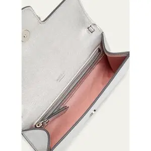JIMMY CHOO Bing Crystal Embellished Wallet - Silver