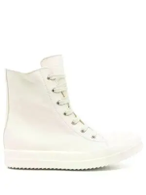 Rick Owens Leather High-top Sneakers