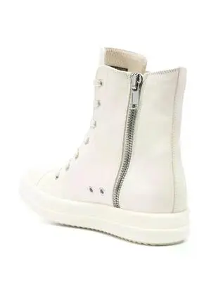 Rick Owens Leather High-top Sneakers