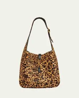 Saint Laurent Le 5 À 7 Small Hobo Bag - Leopard