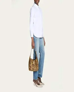 Saint Laurent Le 5 À 7 Small Hobo Bag - Leopard