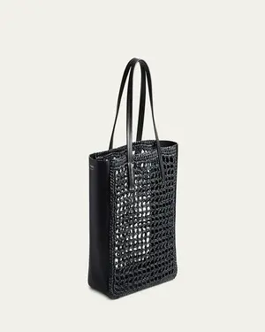Khaite Zoe Small Raffia Tote Bag - Black