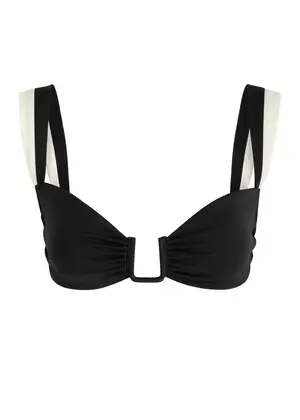 AWAY THAT DAY Lido Unidici Bikini Top - Black