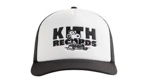 Kith X Peanuts Records Nolan Poly Foam Trucker - Black