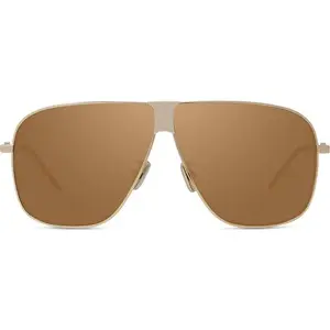 Givenchy Gv Speed Oversized Pilot Sunglasses - Shiny Endura Gold / Brown