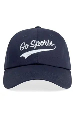 FAVORITE DAUGHTER Cotton Twill Baseball Cap - True Navy /white