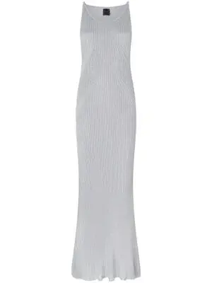 Pinko Knitted Maxi Dress - Grey